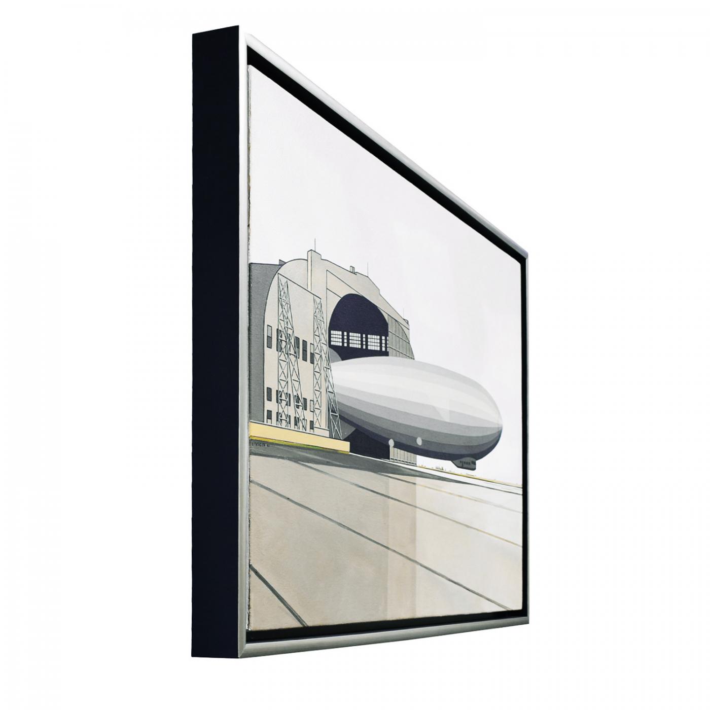 William Steiger - William Steiger Painting "Dirigible, Hangar, Launch ...