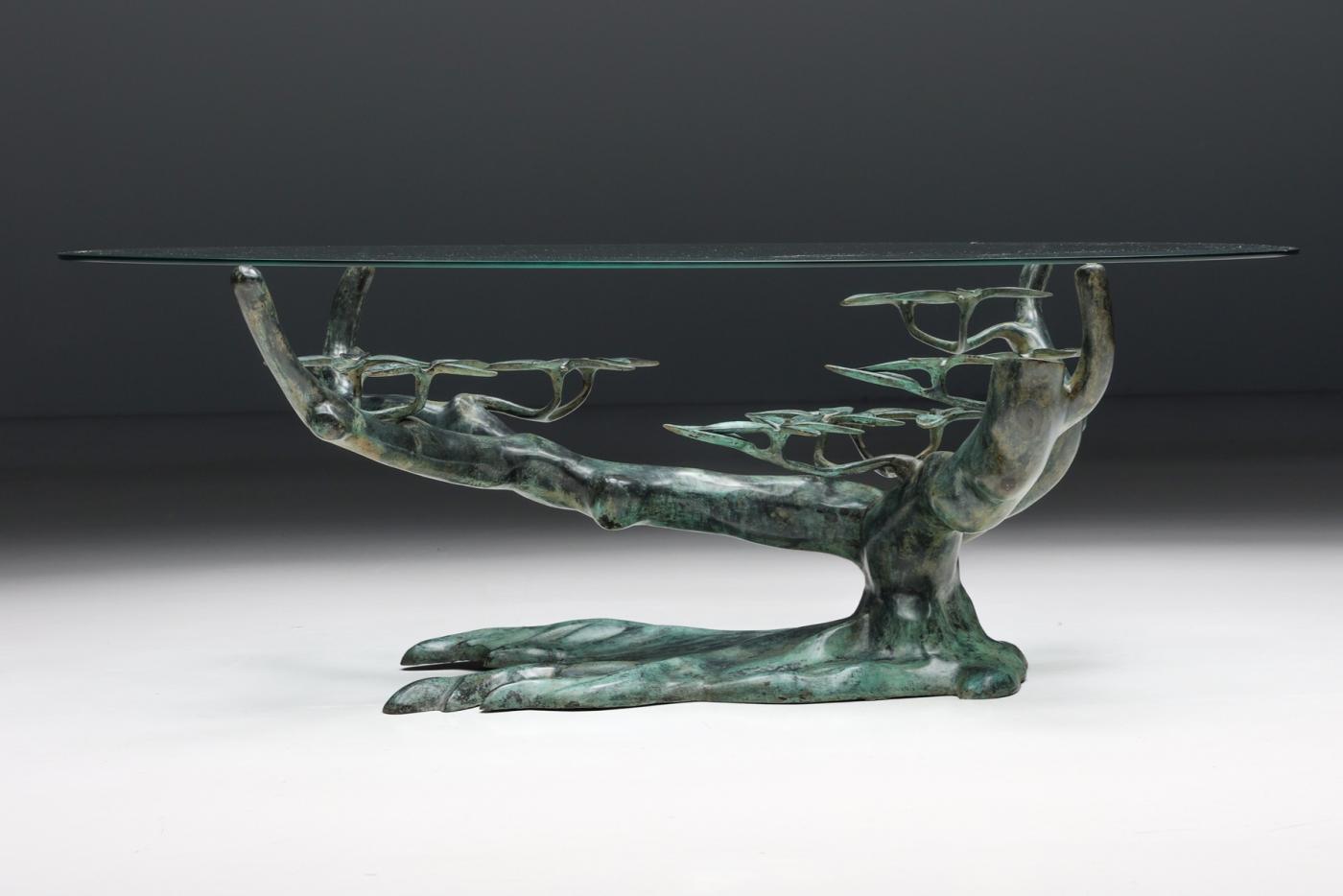 Willy Daro - Willy Daro Bonsai Tree Coffee Table - 1970's