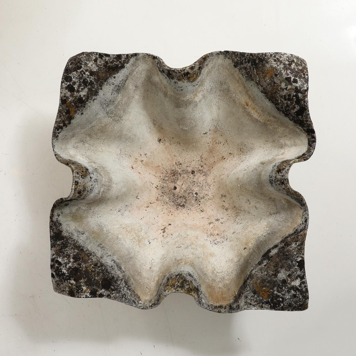 Willy Guhl - Large Handkerchief Concrete Planter by Willy Guhl