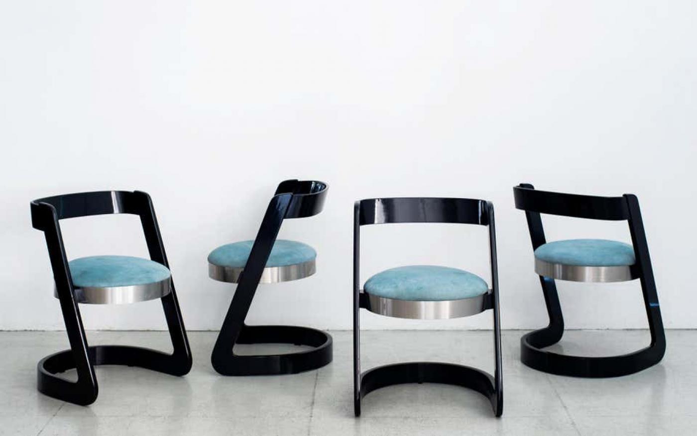 Willy Rizzo - WILLY RIZZO CHAIRS - SET OF 4