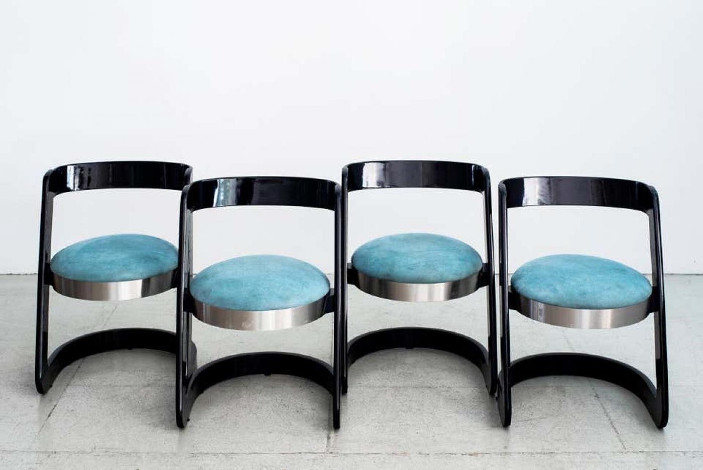 Willy Rizzo - WILLY RIZZO CHAIRS - SET OF 4