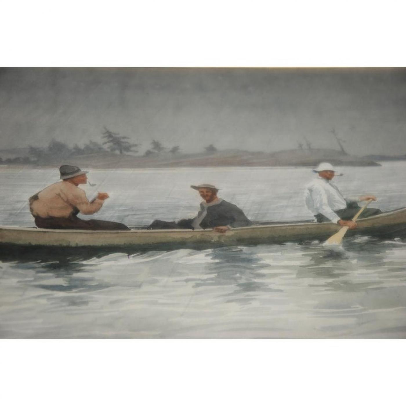 Winslow Homer - 1939 Watercolor by FR Walker in the Manner of Winslow Homer