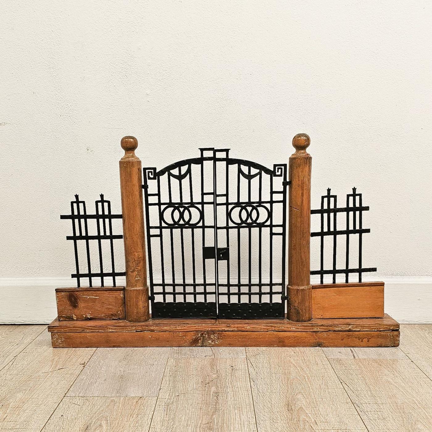Wood and Iron Belle Époque Neoclassical Model of Estate Gate, Italy ...