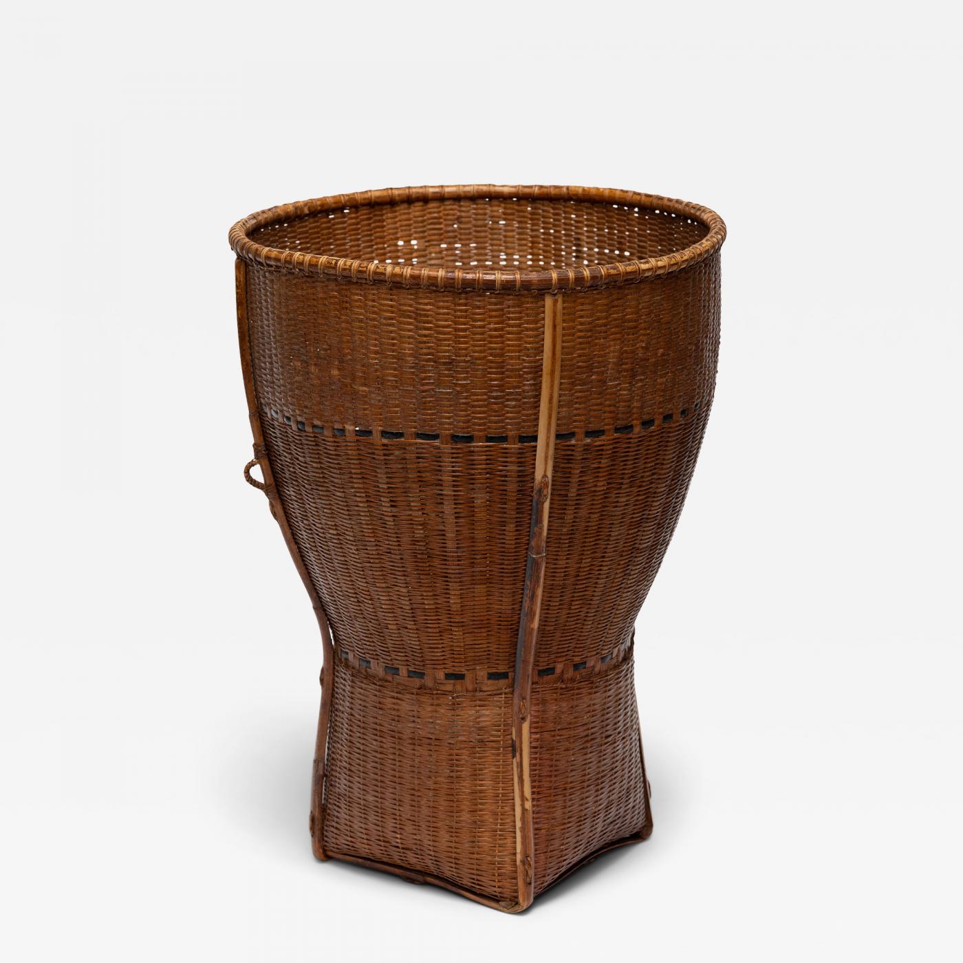 Woven Bamboo Pack Basket