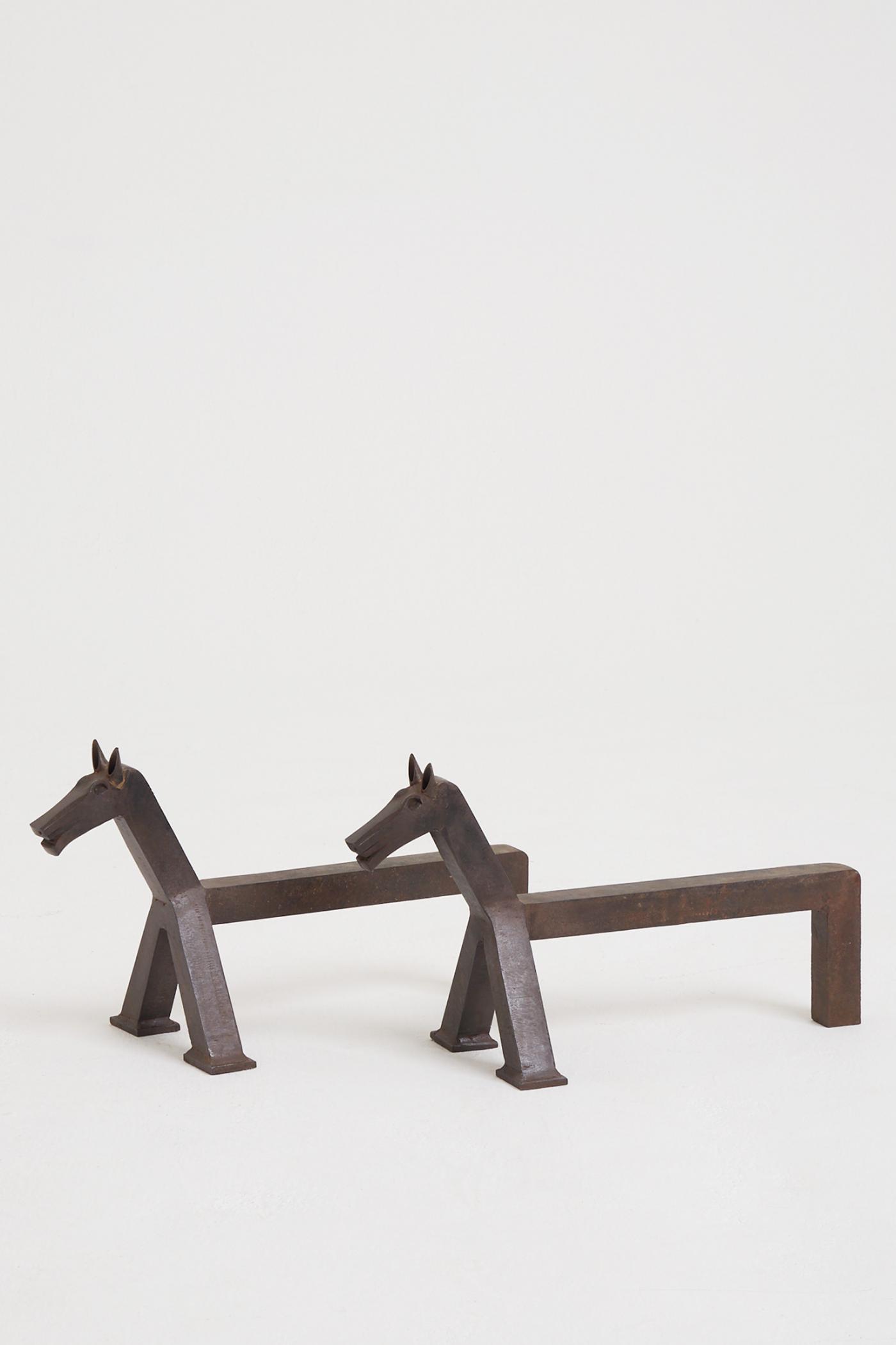 Wrought Iron Fire Dogs