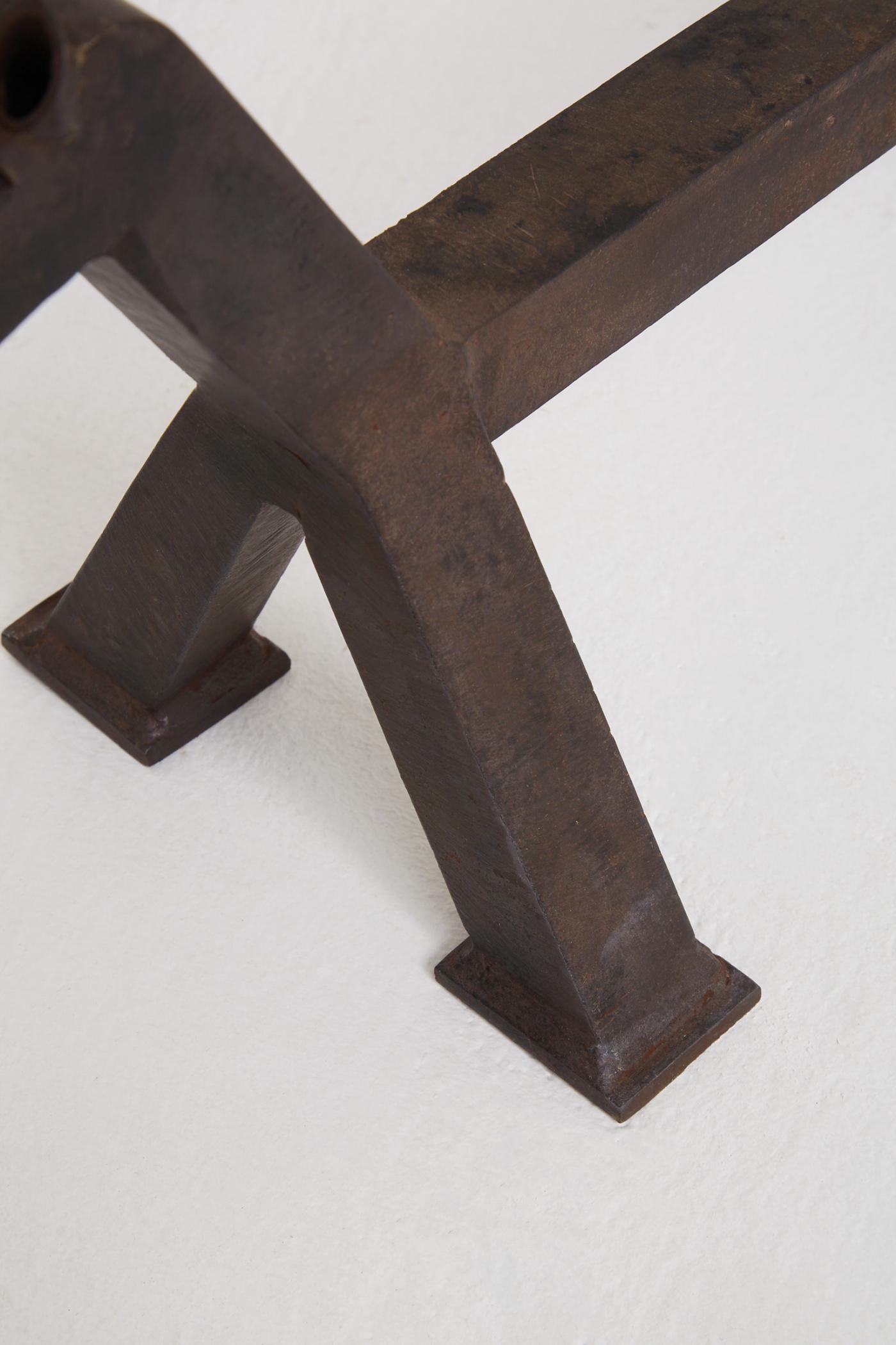 Wrought Iron Fire Dogs