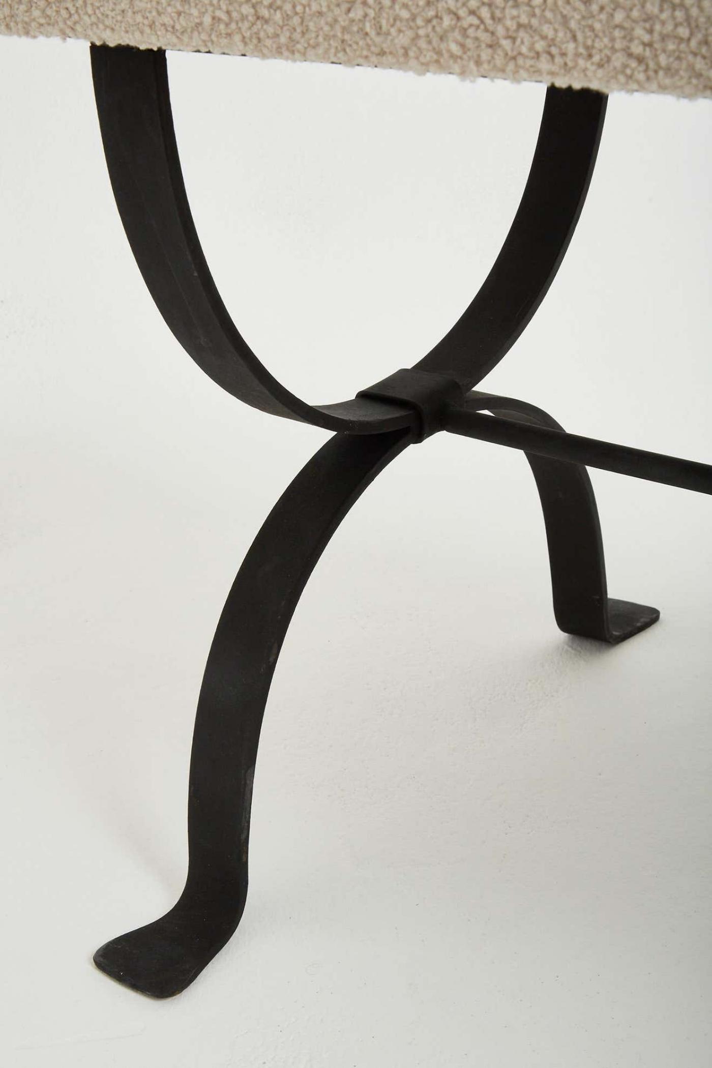 Wrought Iron Long Stool