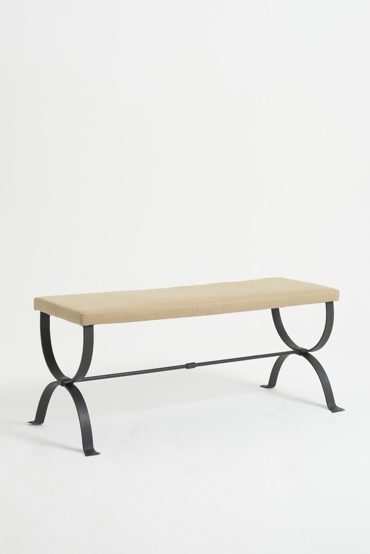 Wrought Iron Long Stool