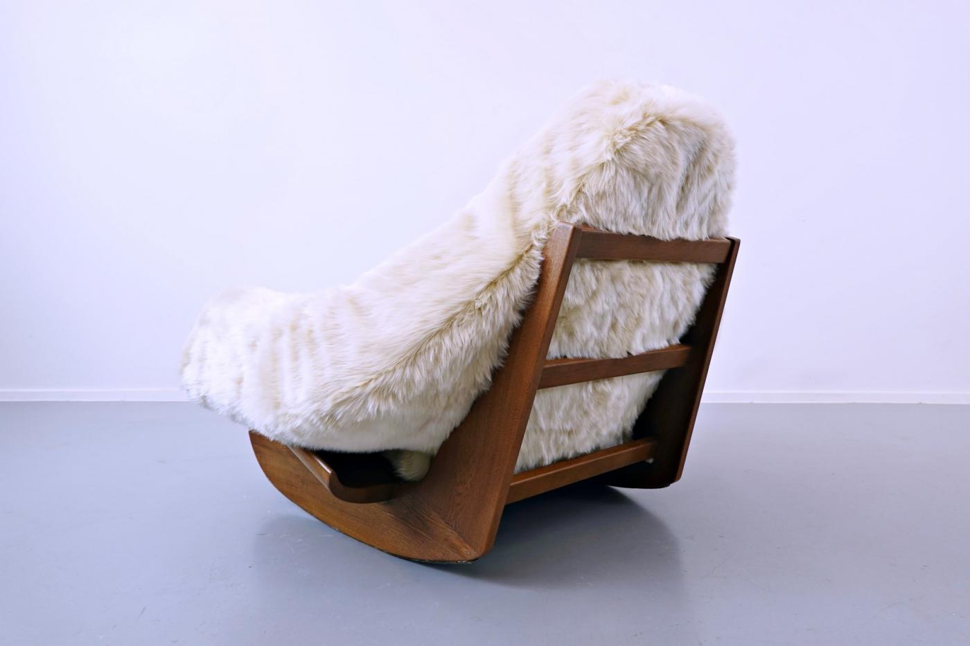 "Yeti" Pop Art Rocking Chair By Mario Scheichenbauer, Circa 1968