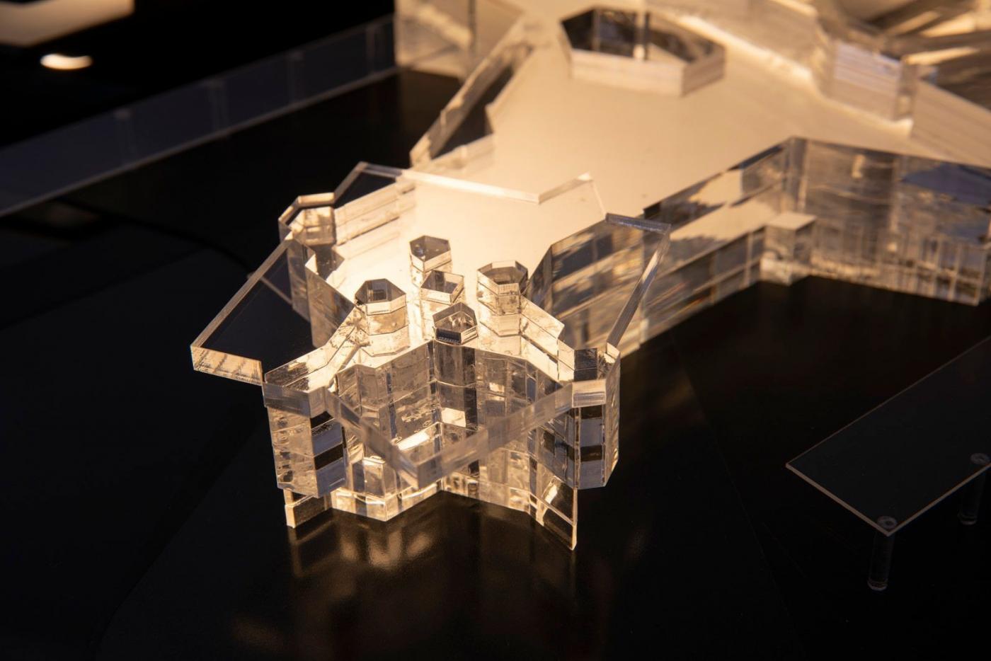 Zaha Hadid Architects Illuminated Acrylic Architectural Model 2003