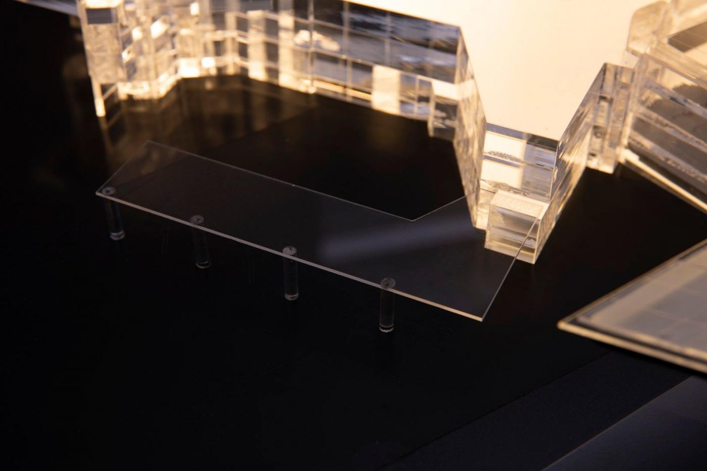 Zaha Hadid Architects Illuminated Acrylic Architectural Model 2003