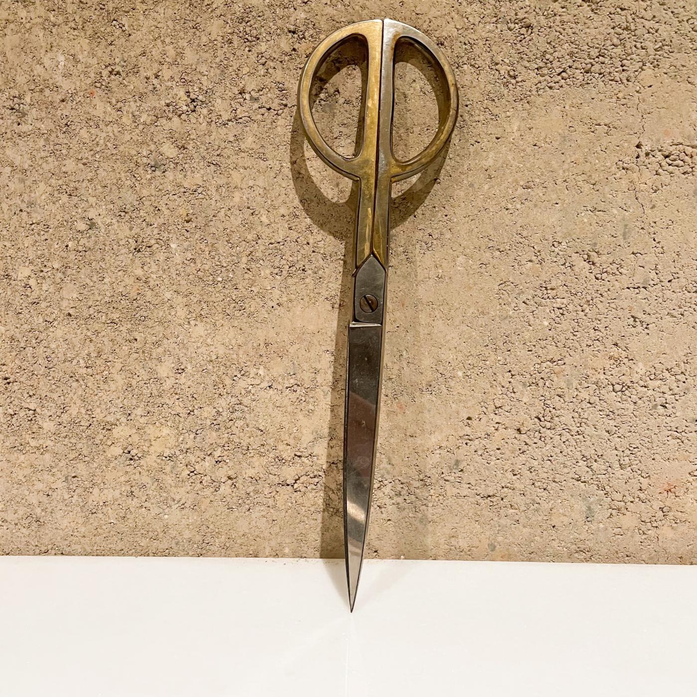 arthur salm - Midcentury Modern Sharp Stainless & Brass SCISSORS made ...