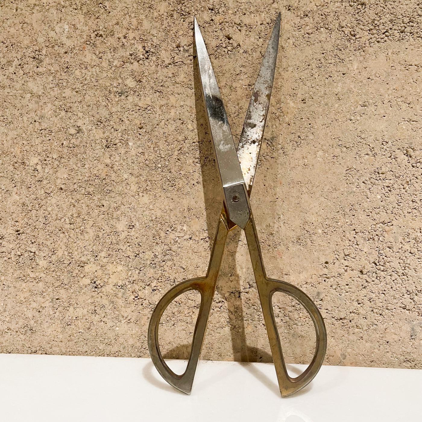 arthur salm - Midcentury Modern Sharp Stainless & Brass SCISSORS made ...